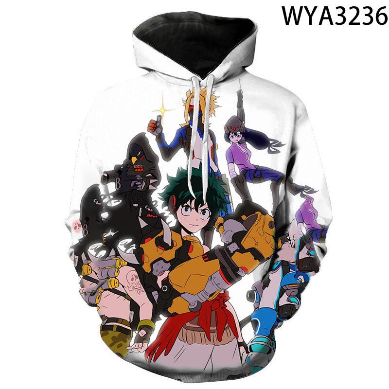 My Hero Academia Deku Printed 3d Hoodies Men Fashion Children Fashion ...