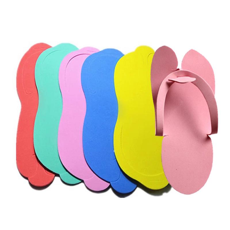 Buy High Quality 12 Pair Disposable Foam Slippers Foam Pedicure Slipper ...