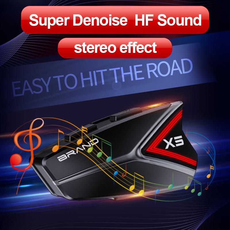 Cheap X5 Bluetooth 5.0 Motorcycle Helmet Headset IP65 Waterproof ...