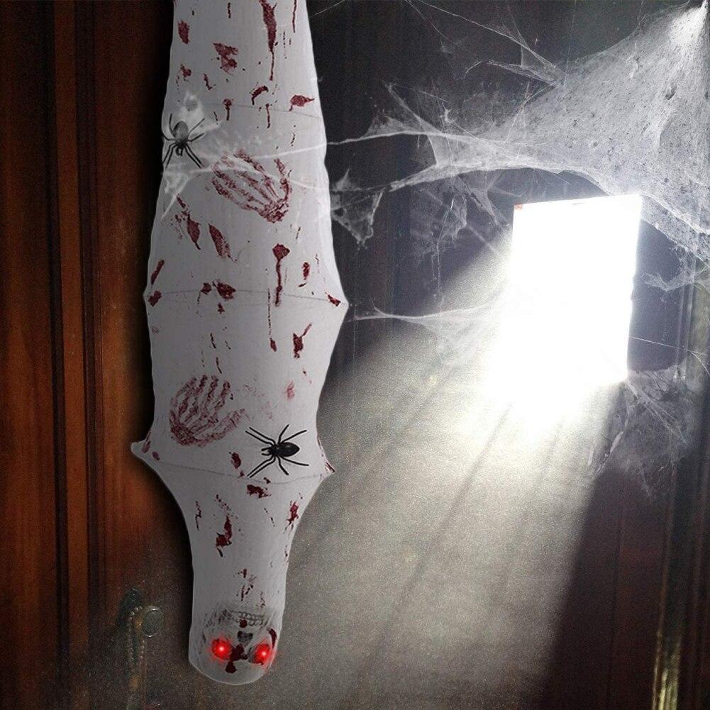 Cheap Halloween Decoration Hanging Corpse Prop with Flashing Evil Eyes ...
