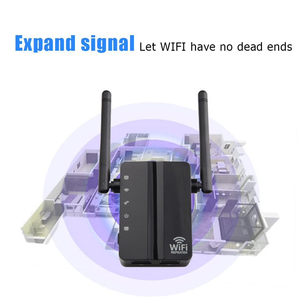 Buy Wireless WiFi Repeater 300Mbps 2 Antenna WiFi Range Extender Wlan ...