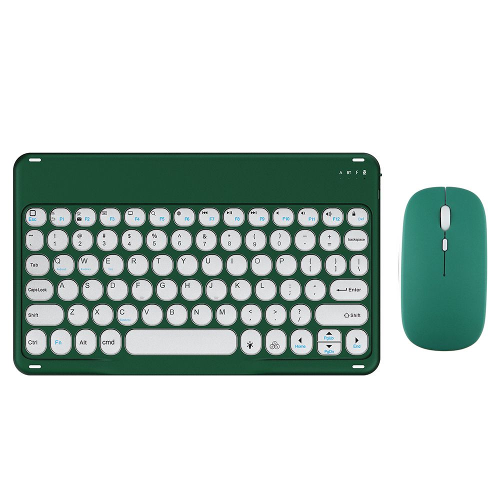 Buy Wireless Round Retro Button Keypad Bluetooth Touchpad Silent Mice ...