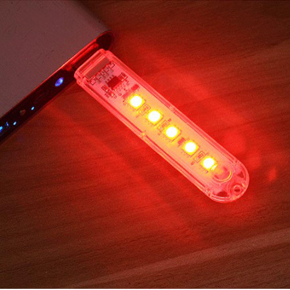Bulb For Power Bank 7 Colors Light 5 LEDs USB Light Night Light ...