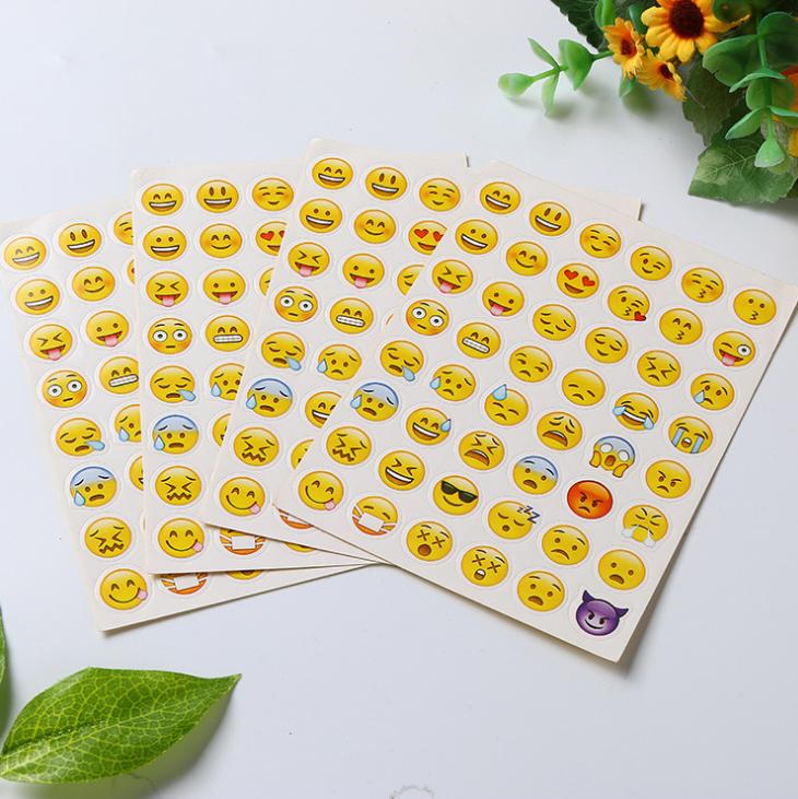 Buy Emoji Smiley Face Diary Stickers Scrapbook Paper Stickers ...