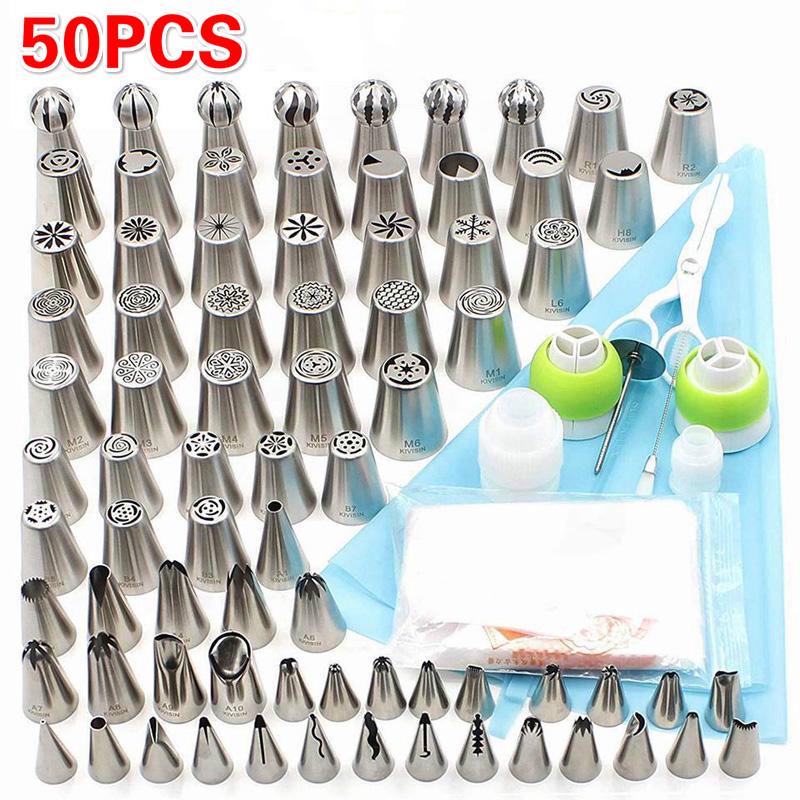 1/8/14/26/50Pcs Pastry Bag Icing Piping Baking Tools DIY Cake ...