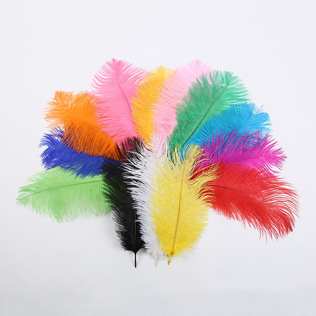Buy 5pcs 30-35cm Artificial Ostrich Feathers Decoration Feathers for ...