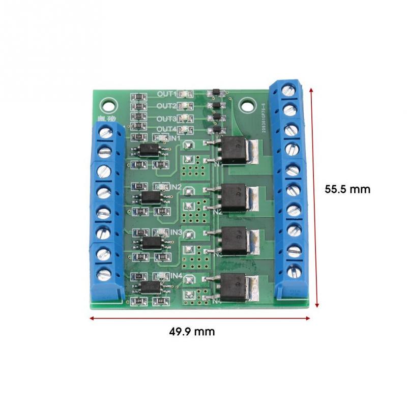 Buy PWM 4-Channel MOS FET Module PLC Amplifier Circuit Board Driver ...