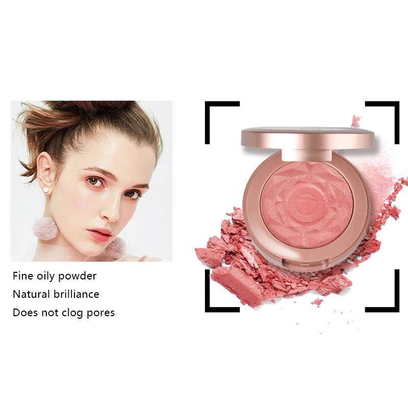 Buy Blusher Face Orange Pink Makeups Natural Cheek Lasting Blush Long ...
