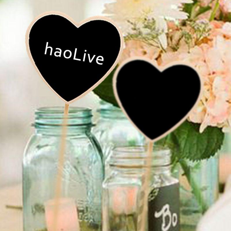 Buy Valentine Day Decoration Small Blackboard Mini Wooden Board DIY ...