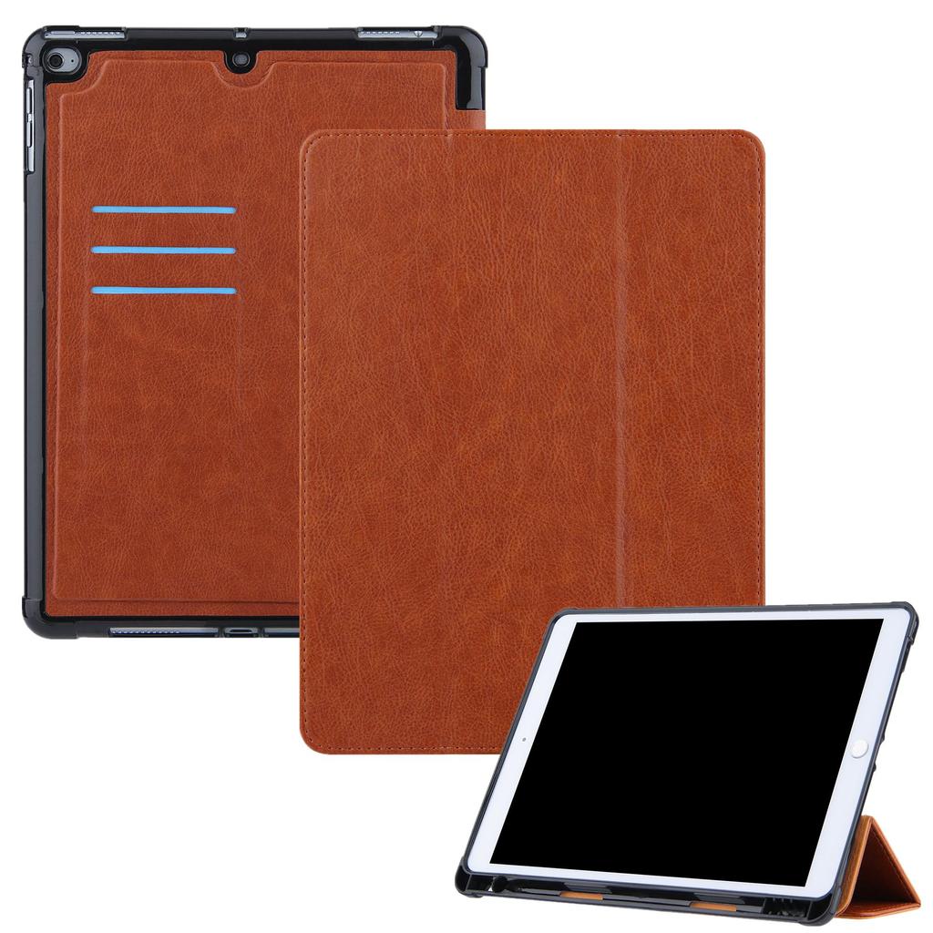 Buy Simple Solid Color Leather Case PU Leather Fall Proof Belt Wake-up ...
