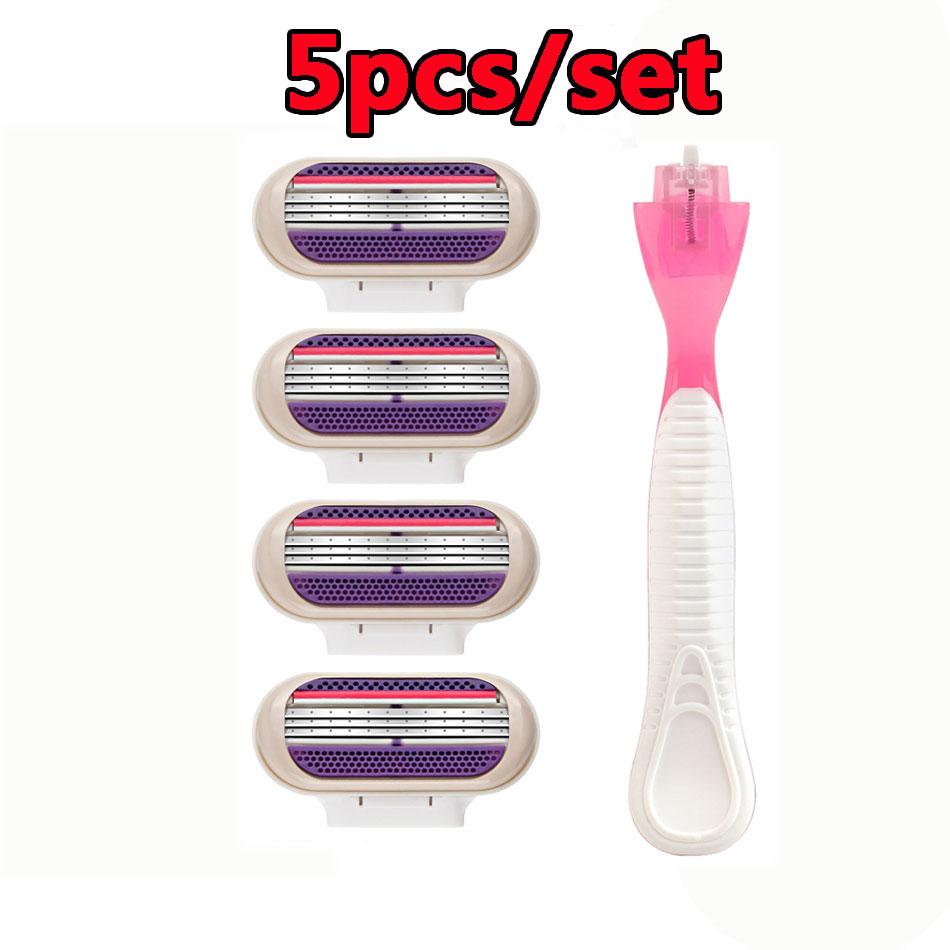 Buy 2/5/9Pcs/Set Safety Women Female 3-Blades Shaving Blades Care Body ...