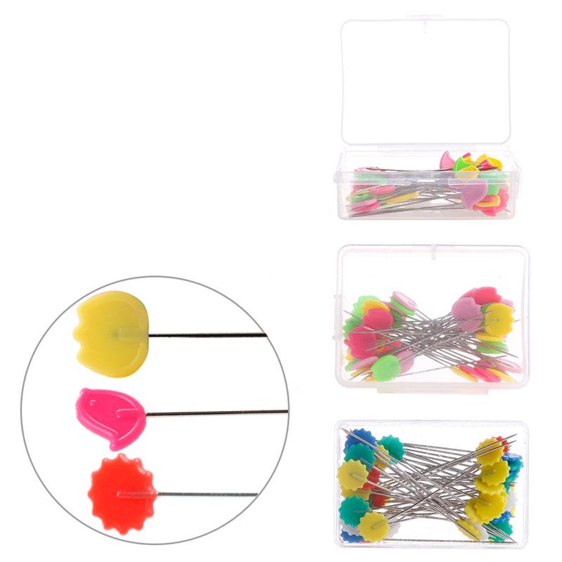 Buy Patchwork Pins Flower Button Head Pins DIY Quilting Tool Sewing ...