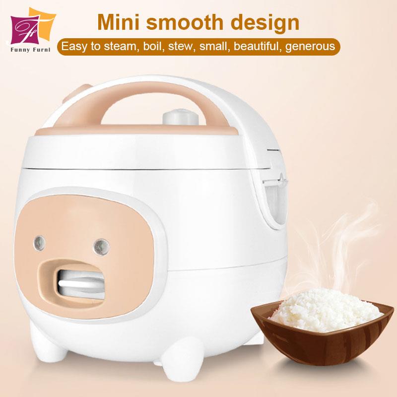 Buy Mini Rice Cooker Portable MEIYUN Heating Lunch Box Cooking Electric ...