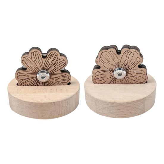 Cheap Creative Wood Carved Flower Shape Cable Breaker High Carbon Steel ...