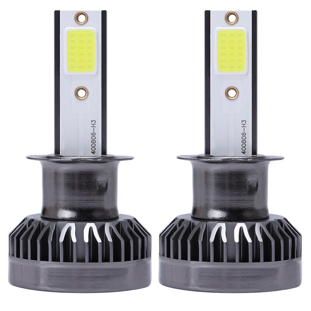 Buy 1 Pair Mini LED Car Headlight Bulbs 72W 12000LM 8000K COB Headlamp ...