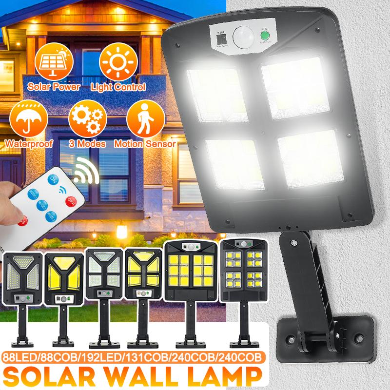Cheap Solar Led Light Outdoor Solar Panel Large Wall Lamp PIR Motion ...