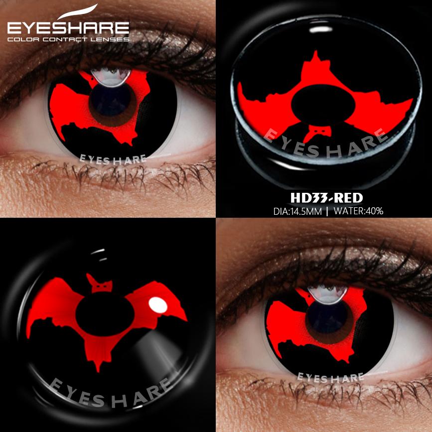 Buy EYESHARE 1Pair Yearly Use Contact Lenses for Eyes White Mesh ...