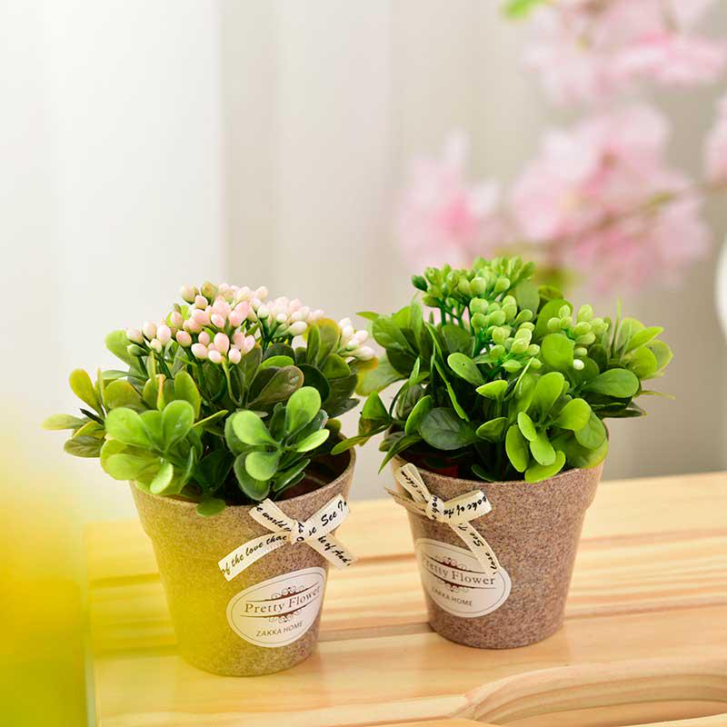 Buy Artificial Flower Small Bonsai Small And Beautiful Pastoral Style ...