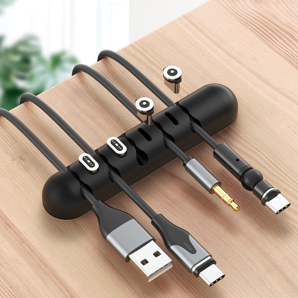 Buy Soft Magnetic Cable Silicone USB Management Line Data Holder ...