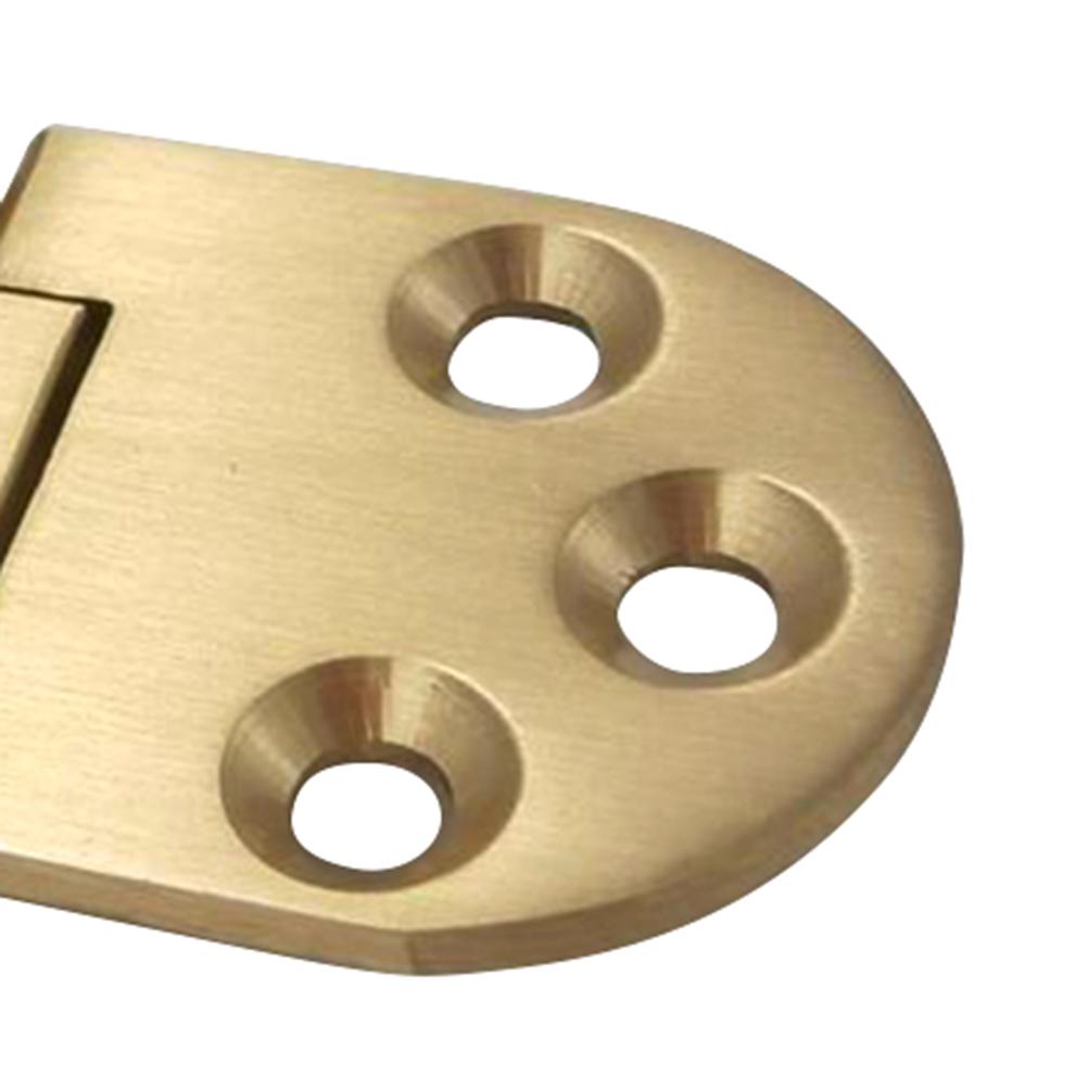 Buy BESTOMZ 1PC Folding Hinges Semi-circular Solid Brass Concealed ...