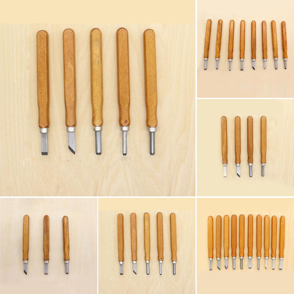 Buy 10 Pcs Wood Lathe Chisel Set Turning Tools Woodworking Gouge/Skew ...