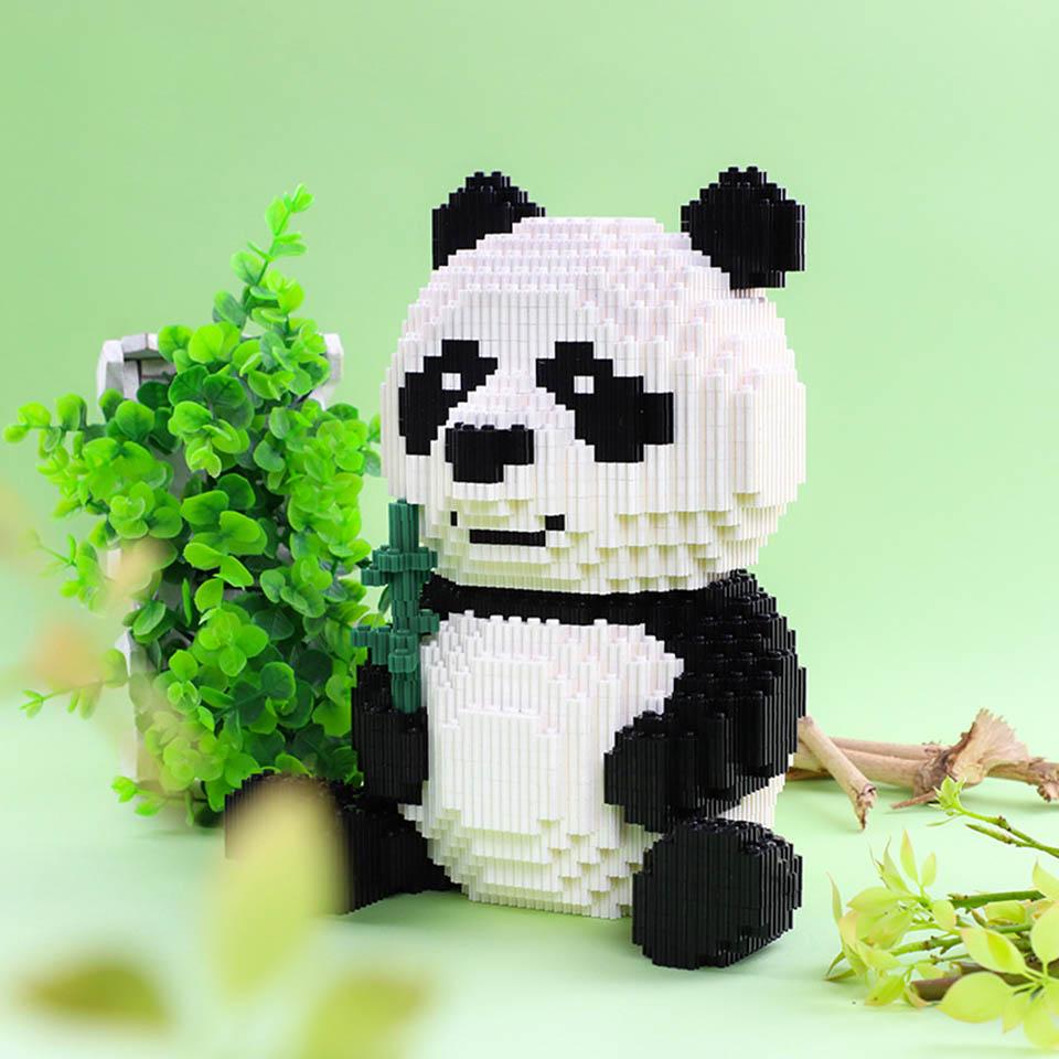 Buy Cute Panda Building Blocks Model Toys Lovely Animals Block Creator ...