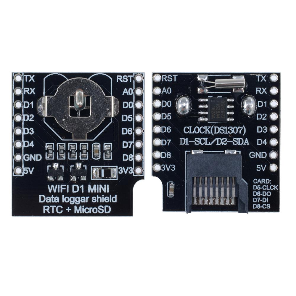 Buy Micro SD Wemos D1 Mini Data Logger Shield+RTC DS1307 Clock For ...