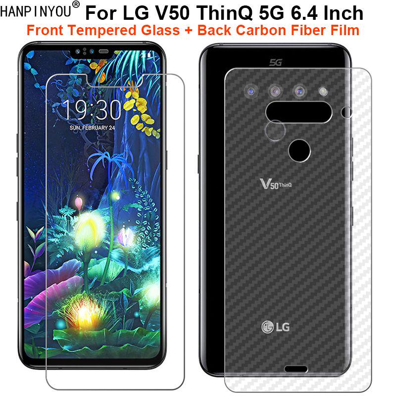Buy For LG V50 ThinQ 5G 6.4" 1Set = Ultra Thin Back Carbon Fiber Film ...