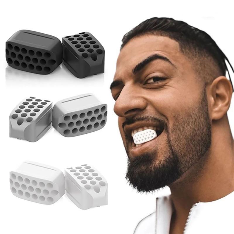 Cheap 2pcs Silicone Jaw Line Trainer Detachable Chew Exercise Ball Face ...