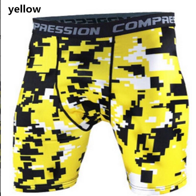 Buy Men Fashion Compression Shorts Spandex Base Layers Skins Tights ...