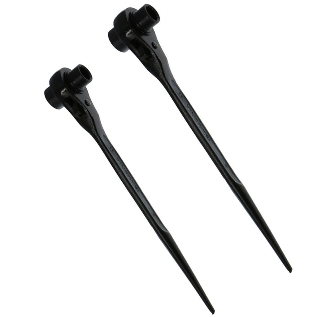 Buy 2 Piece Scaffolding Scaffold Podger Ratchet Spanner Ratcheting ...