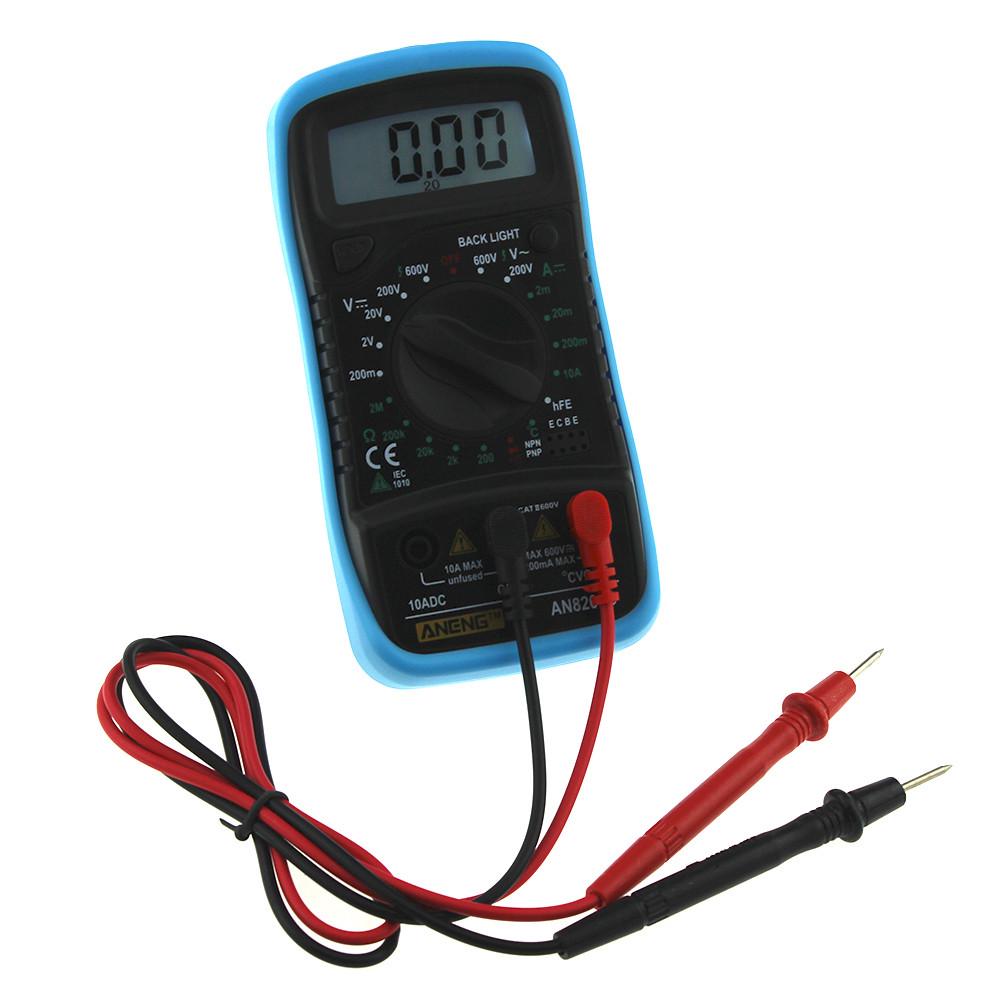 Buy Thermometer Multimeter Digital Voltmeter AC DC Ammeter OHM Volt ...