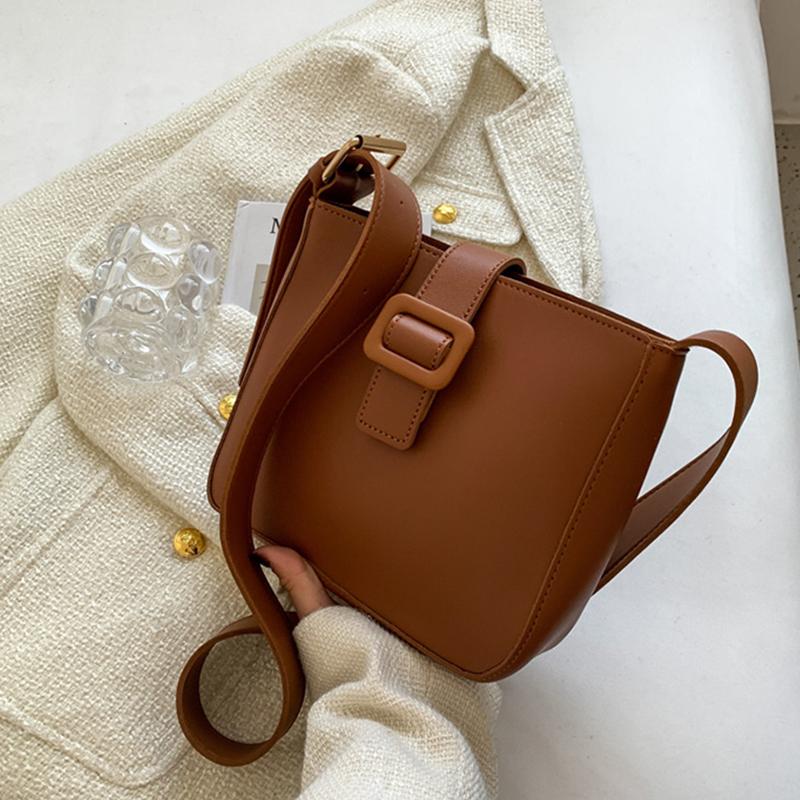 Buy Casual Crossbody Bags For Woman Bucket Bag Soft Leather Tote ...