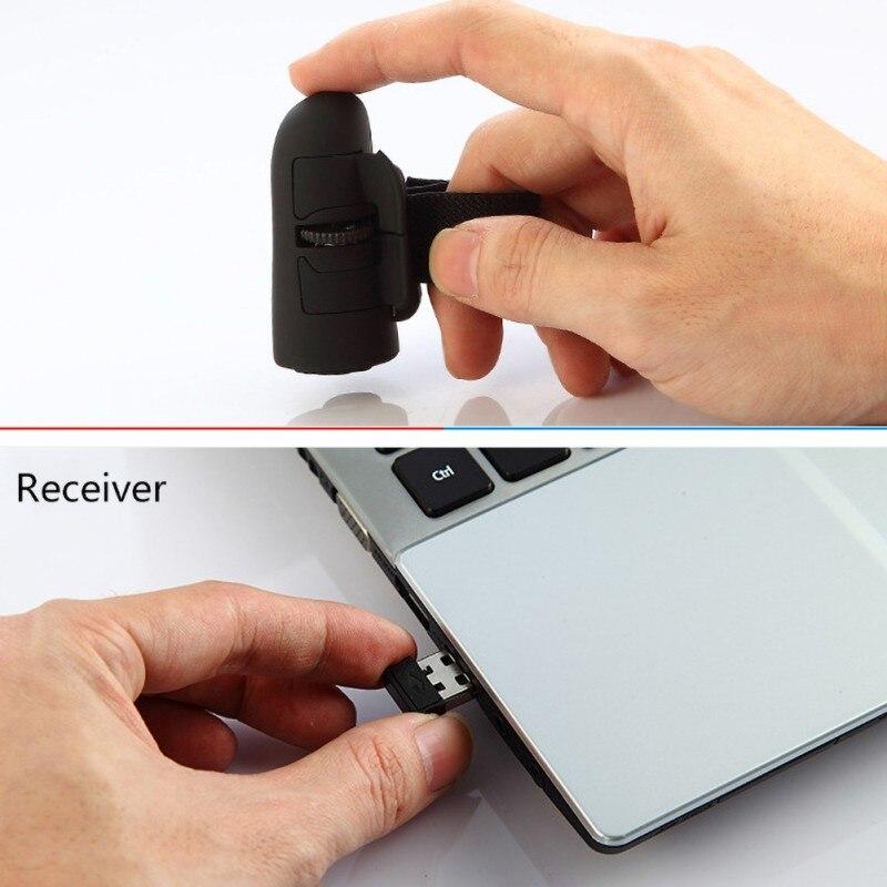 Buy Universal 2.4Ghz Mini Wireless Finger Ring Mouse Usb Flexible Laser ...