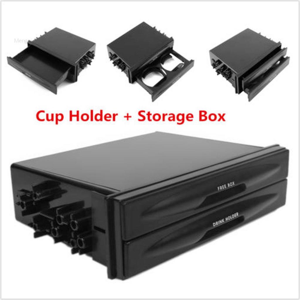 Buy Peigu Universal Car Double Din Radio Pocket Drink Cup Holder ...