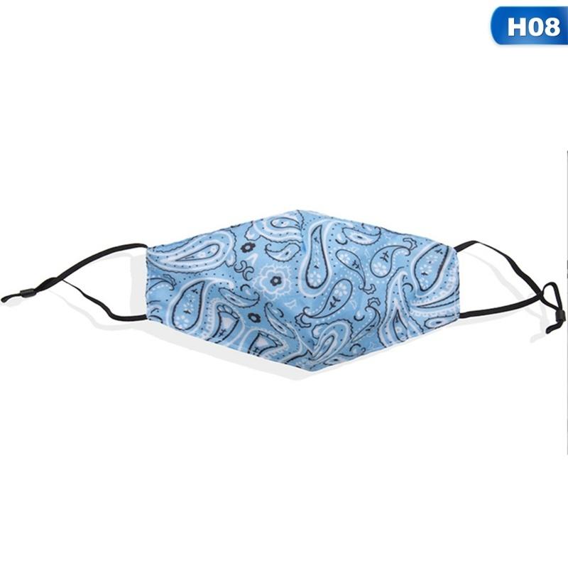 Buy Unisex Cashew Nuts Printed Mask Washable Cotton Mask Dustproof Anti ...