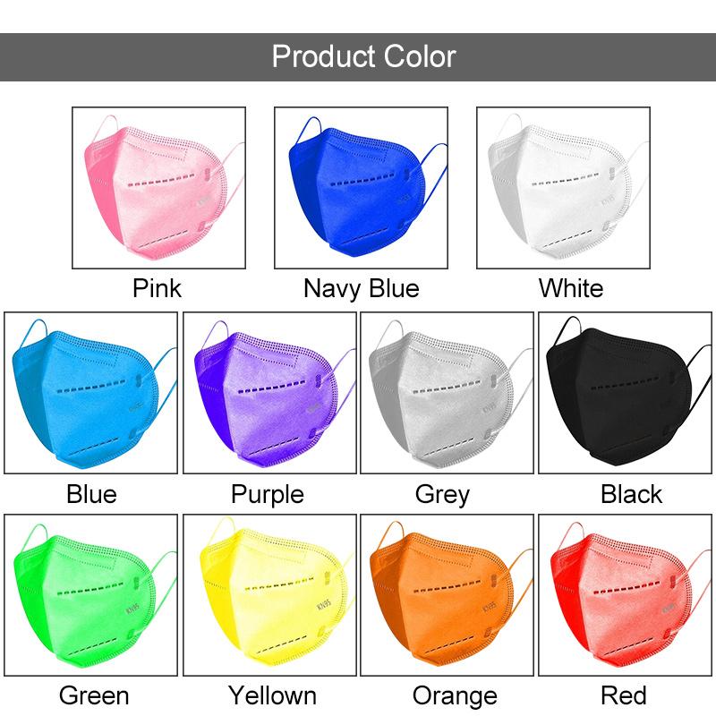 Buy FPP2 KN95 Mask Black Orange Purple Red FFP2 Mask 5 Layer Anti-Dust ...
