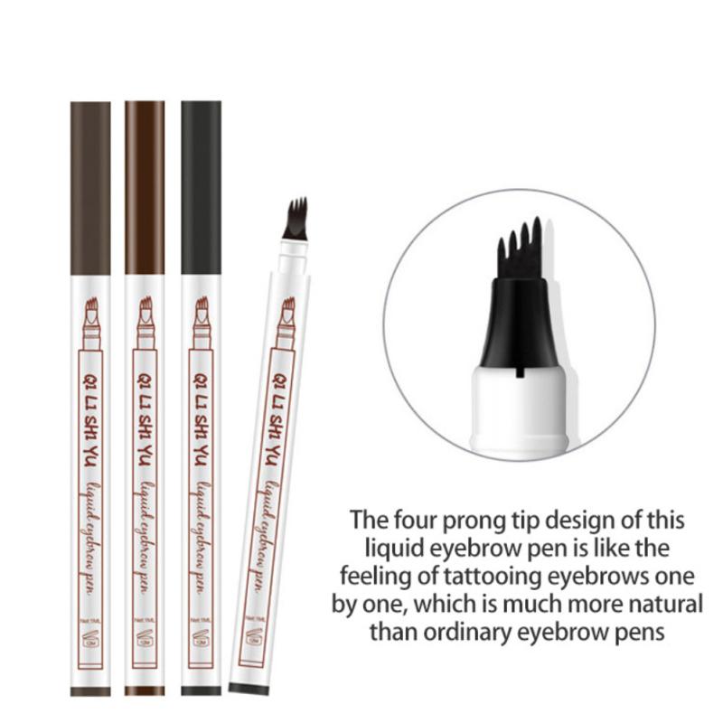 Buy Eyebrow Pencil with Tilted Four-pronged Pen Head Design Waterproof ...
