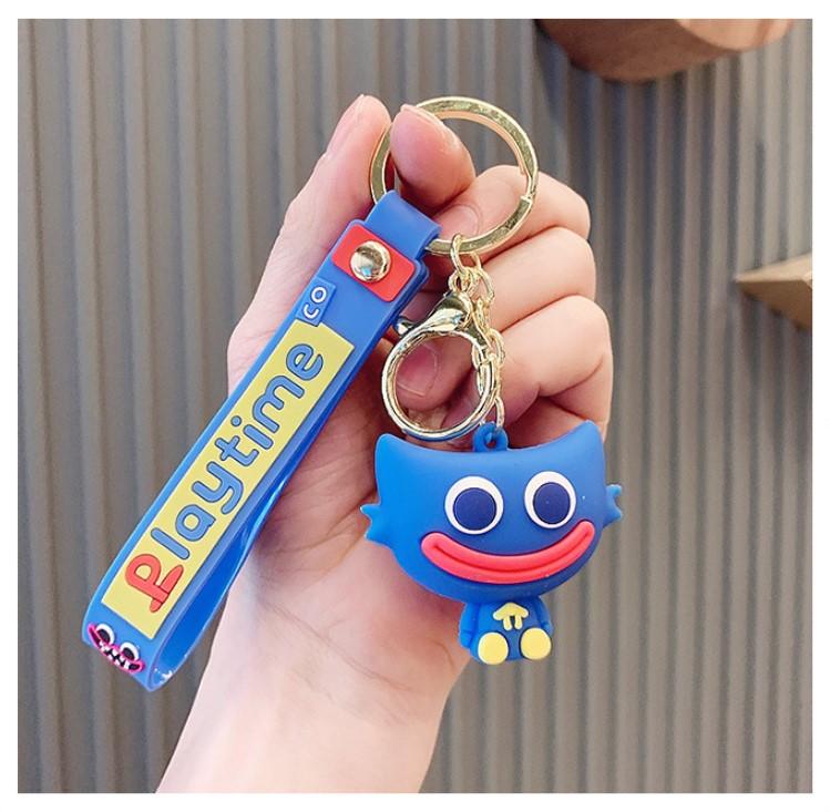 Buy Keychain toy Poppy Playtime Huggy Wuggy 2 blue fashion key chains ...