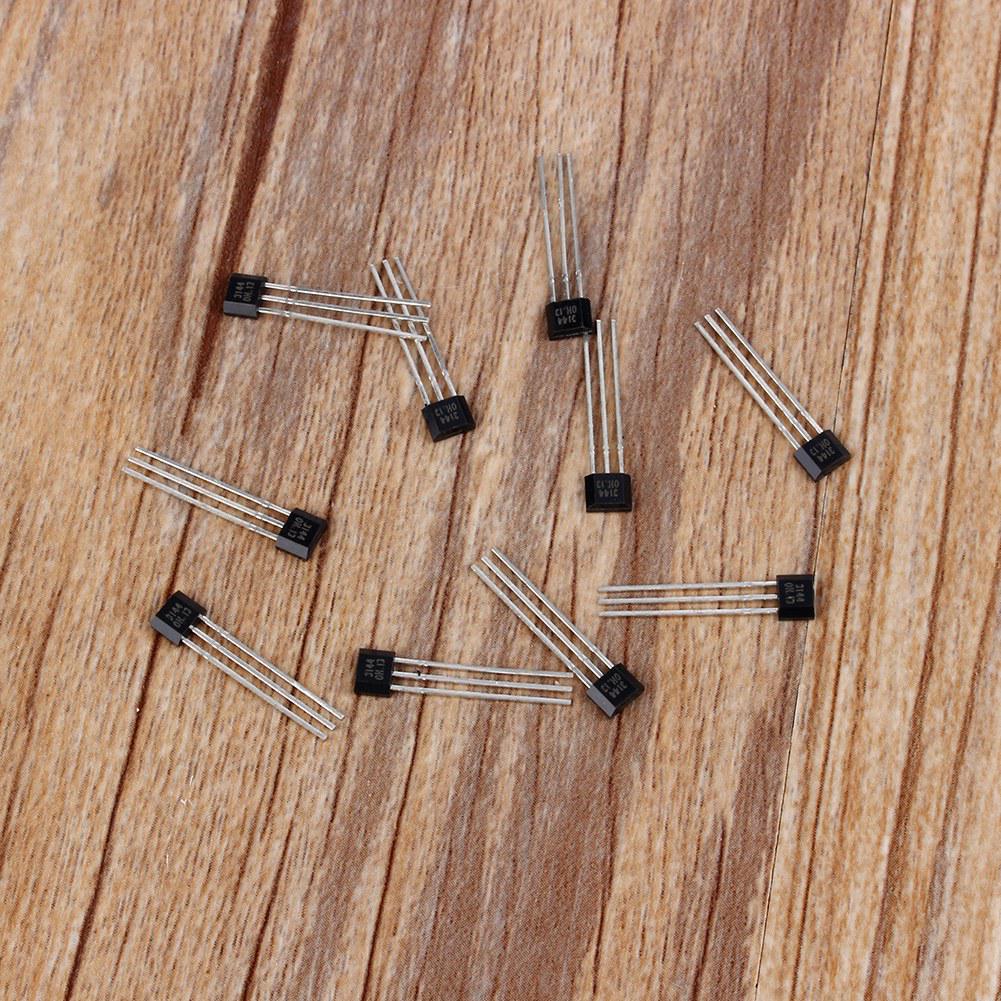 10pcs/lot A3144 3144E OH3144E Hall Effect Sensor SWITCHES TO-92UA 3pin ...