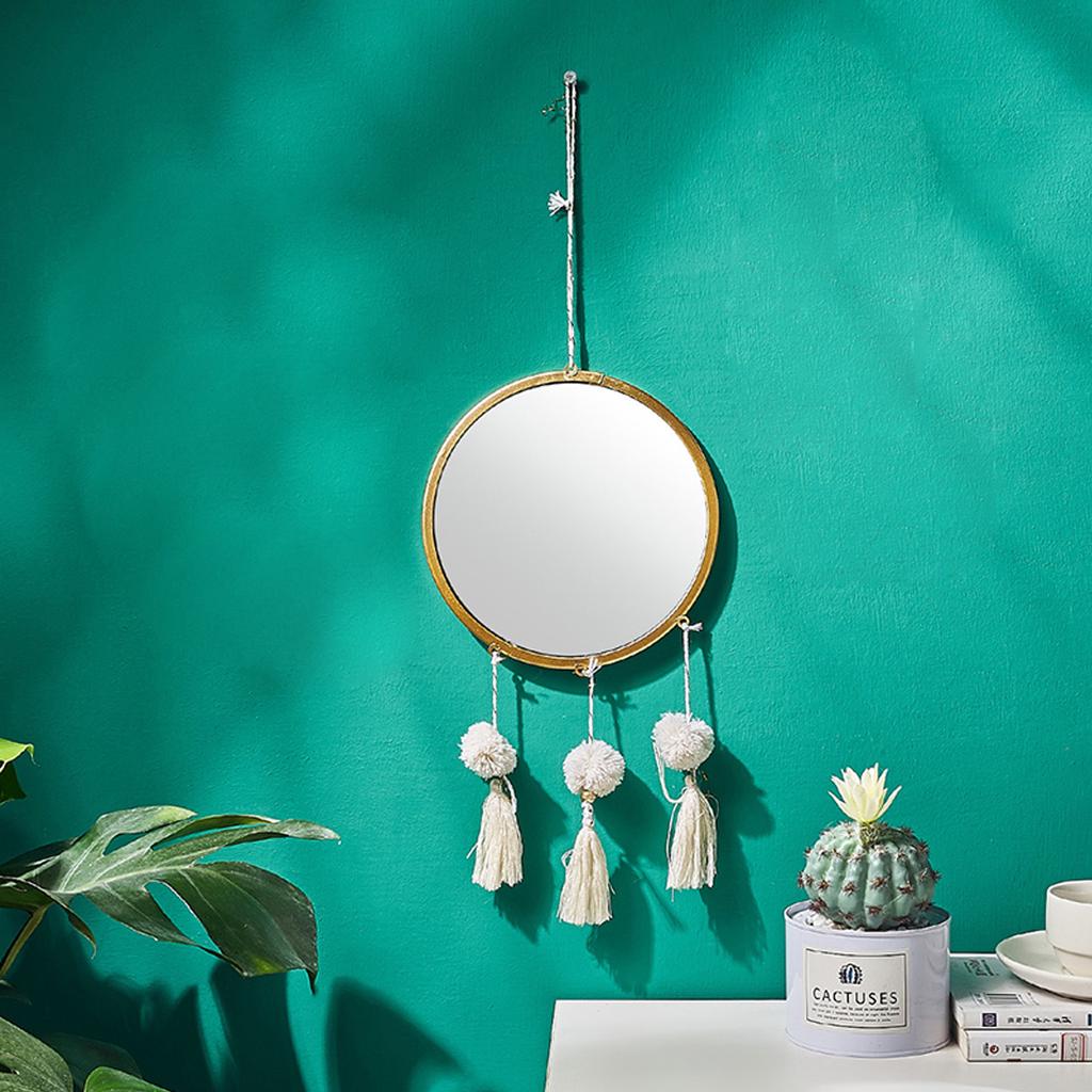 Buy 1 Pc Tassel Mirror Prime Durable Wall Hanging Mirror Tassel Mirror ...