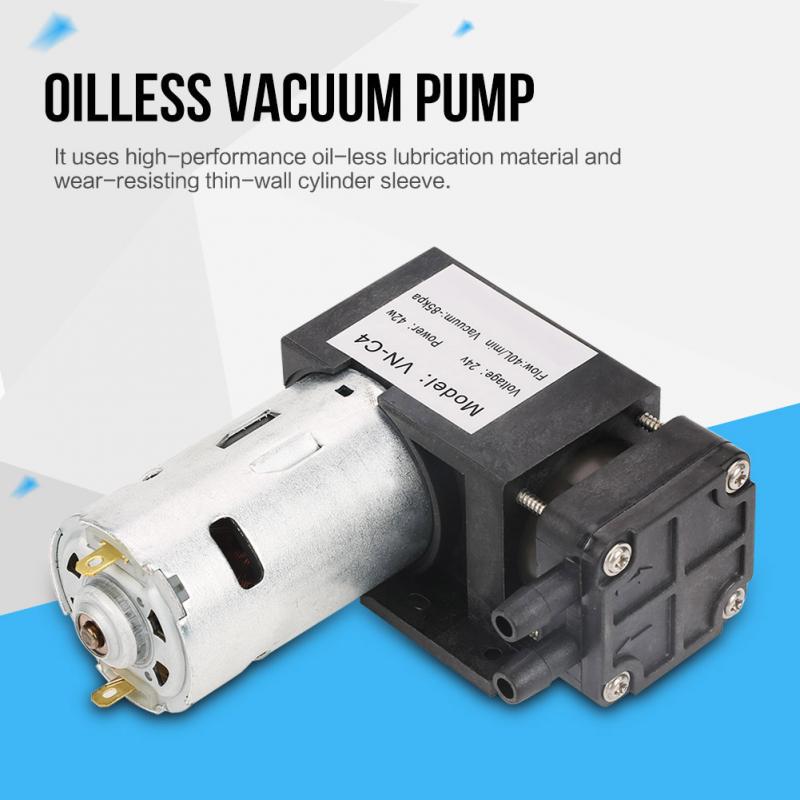 Buy DC24V Mini Small Oilless Vacuum Pump -85KPa Flow 40L/min for Gas ...