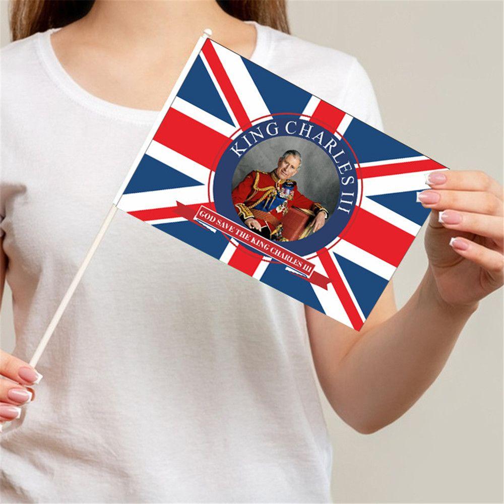 Buy Table Decoration Party Bunting Hand Waving Flag NEW KING FLAG King ...