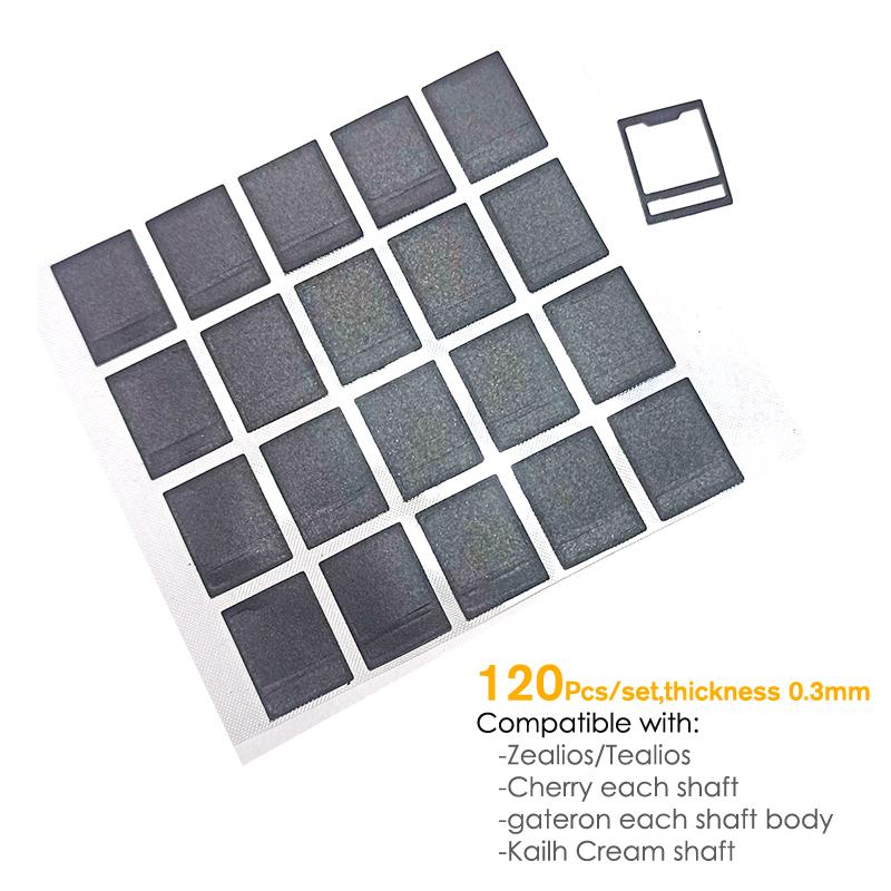 Buy 120Pcs/set Black MX Switch Film for Mechanical Keyboard MDI Shaft ...