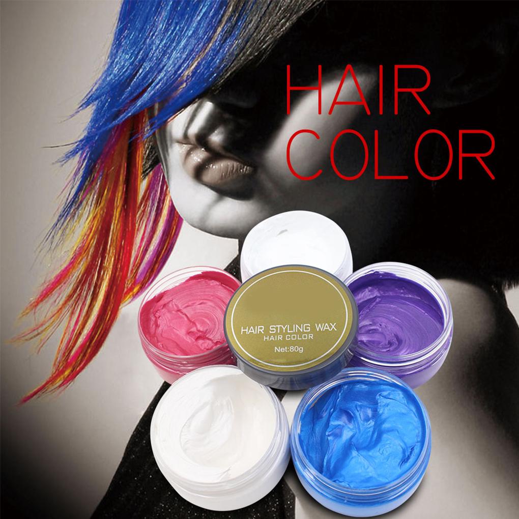 Hair Styling Dye Molding Temporary Paste One-time Instant Wax Colors ...