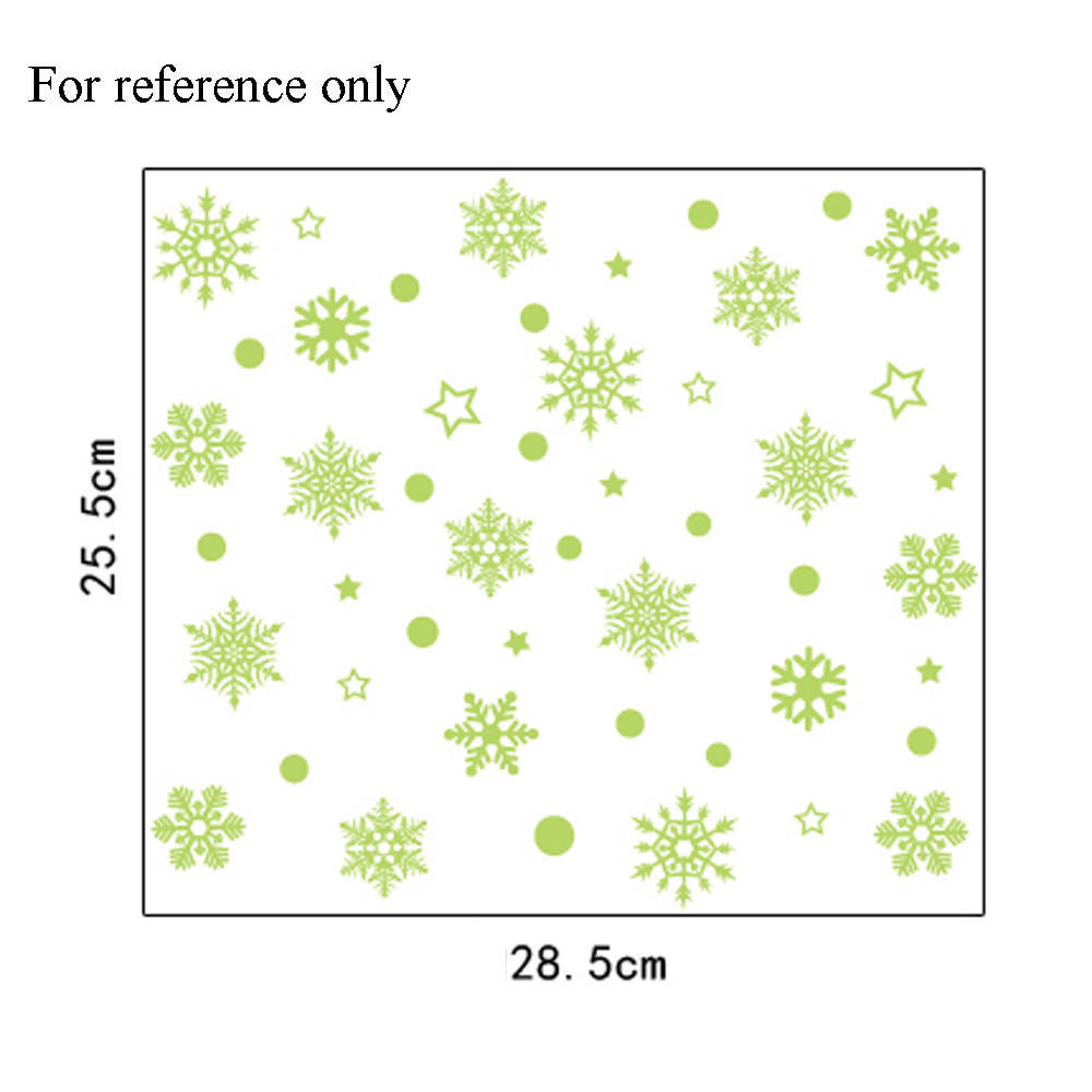 Buy Christmass Nowflake Luminous Removable Wall Window Stickers Art ...
