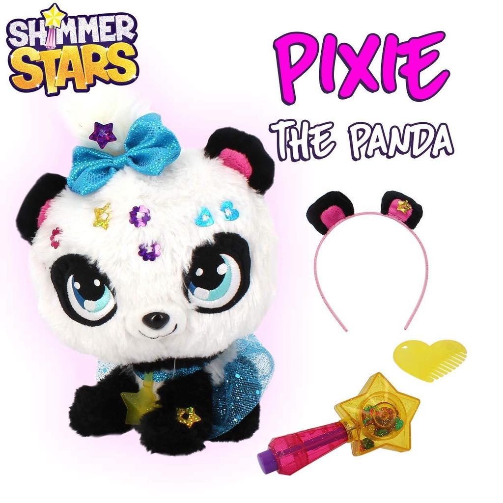 Shimmer stars s19300 pixie panda en peluche noir/blanc kd toys uygun ...