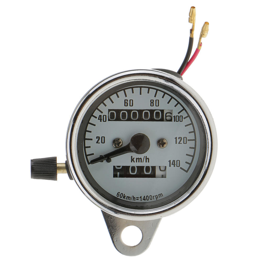 Buy 12V Universal Dual Meter Motorcycle Odometer Speedometer at ...
