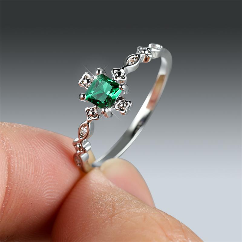 Buy Vintage Black Zirconia Ring Women Trendy Engagement Party Ring ...