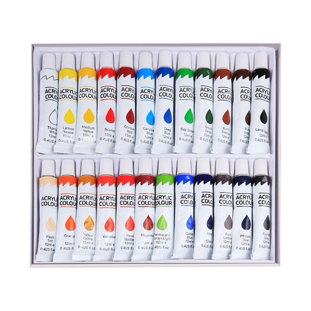 Buy Acrylic Paint Set 24-color Bright Art Painting Supplies at ...